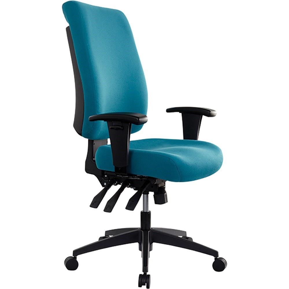 Chairs & Accessories - Buro Tidal High Back Office Chair With Arms Teal ...