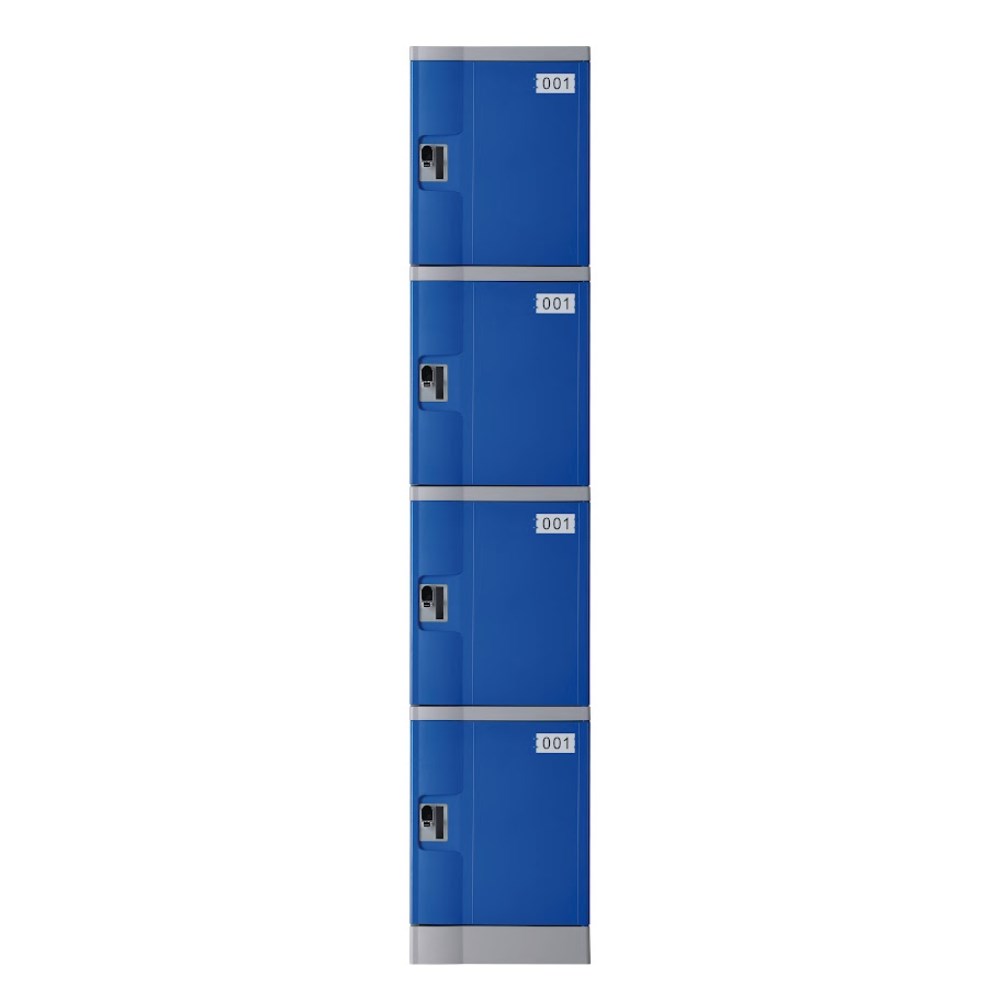 Storage - Steelco ABS Plastic Locker 4 Door 380W x 500D x 1940mmH ...