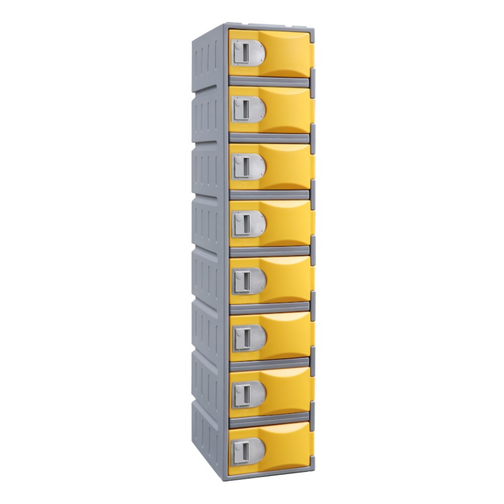 Storage - Steelco Heavy Duty Plastic Locker 8 Door 385W x 500D x ...