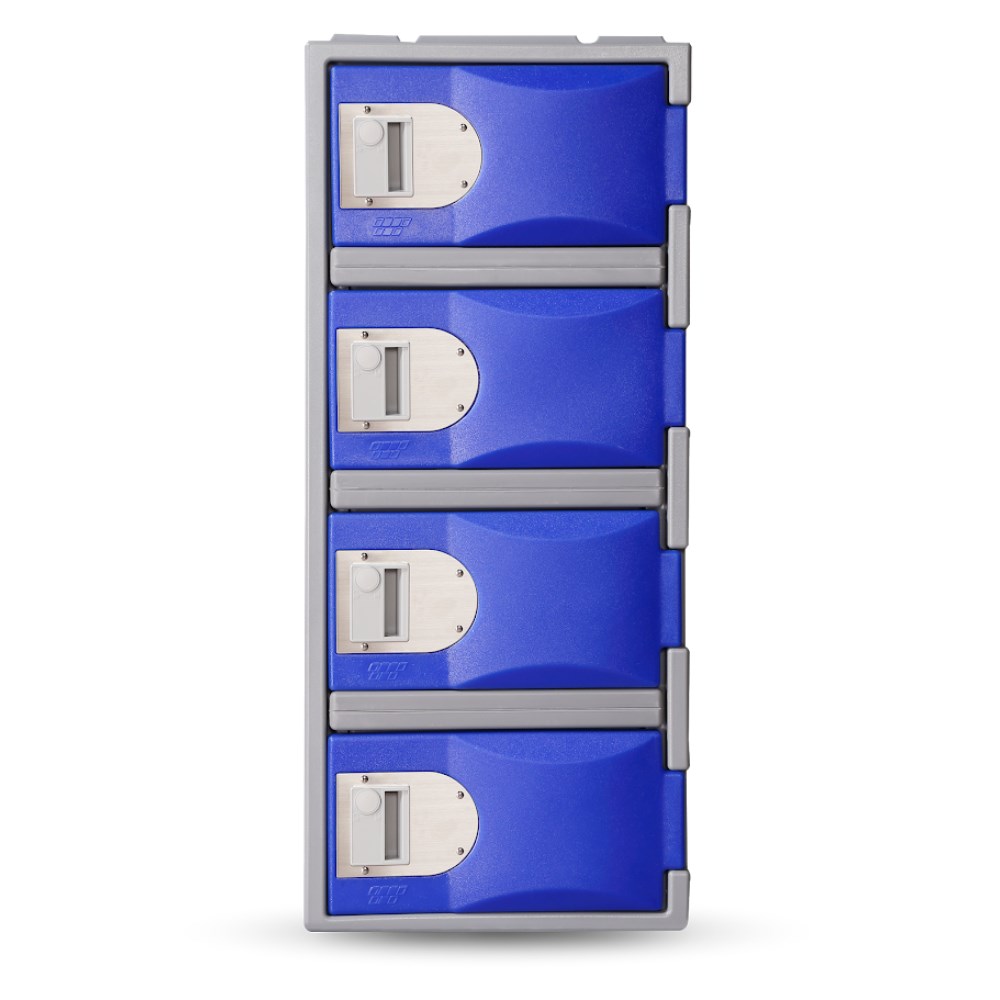 Storage - Steelco Heavy Duty Plastic Locker 4 Door 385W x 500D x 900mmH ...